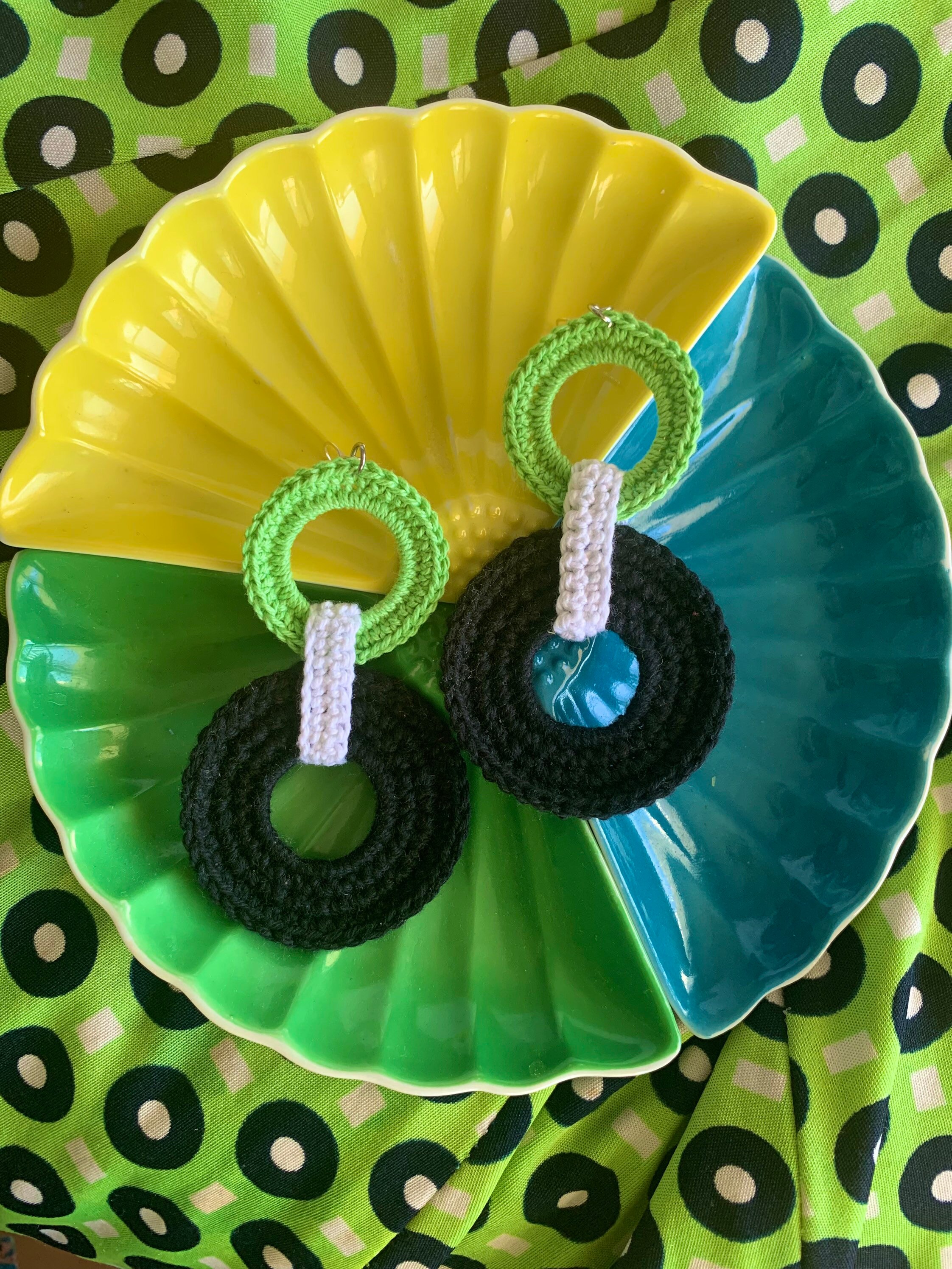 Retro LOOP DE LOOP Groovy 60s 70s Handmade Crochet Statement | Etsy