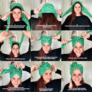 Wired Turban Sewing Pattern: PDF With Video Tutorial (digital Download ...