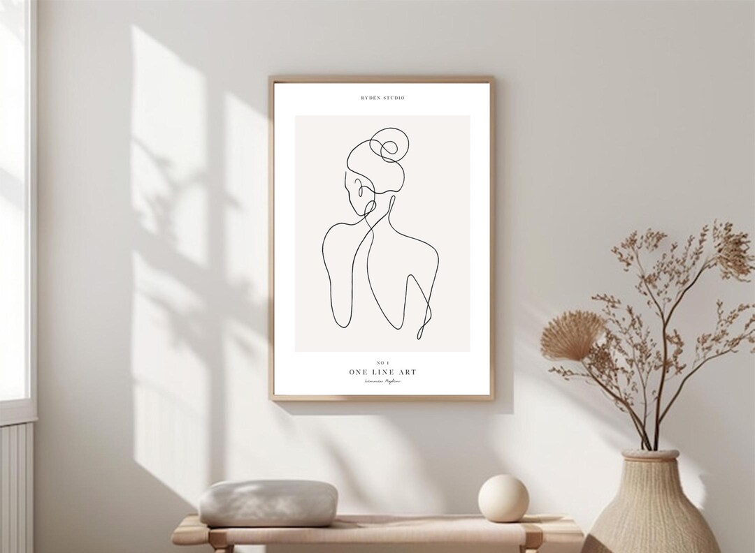 One Line Art No 1 Wall Decer Poster - Etsy