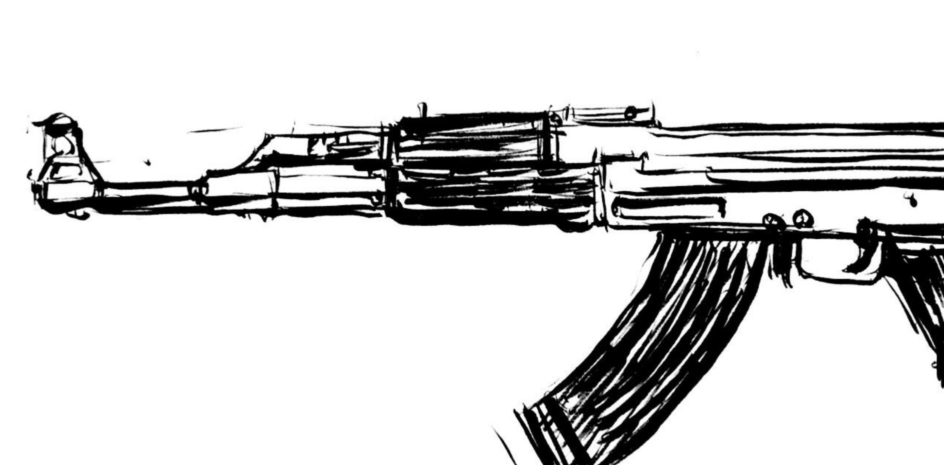 Ak47 Drawings In Pencil