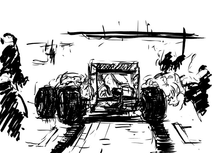 Formula 1 Pit Stop Illustration A4 Size Printable Wall Deco - Etsy