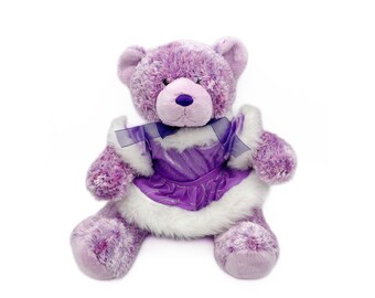 Purple Teddy Bear | Etsy