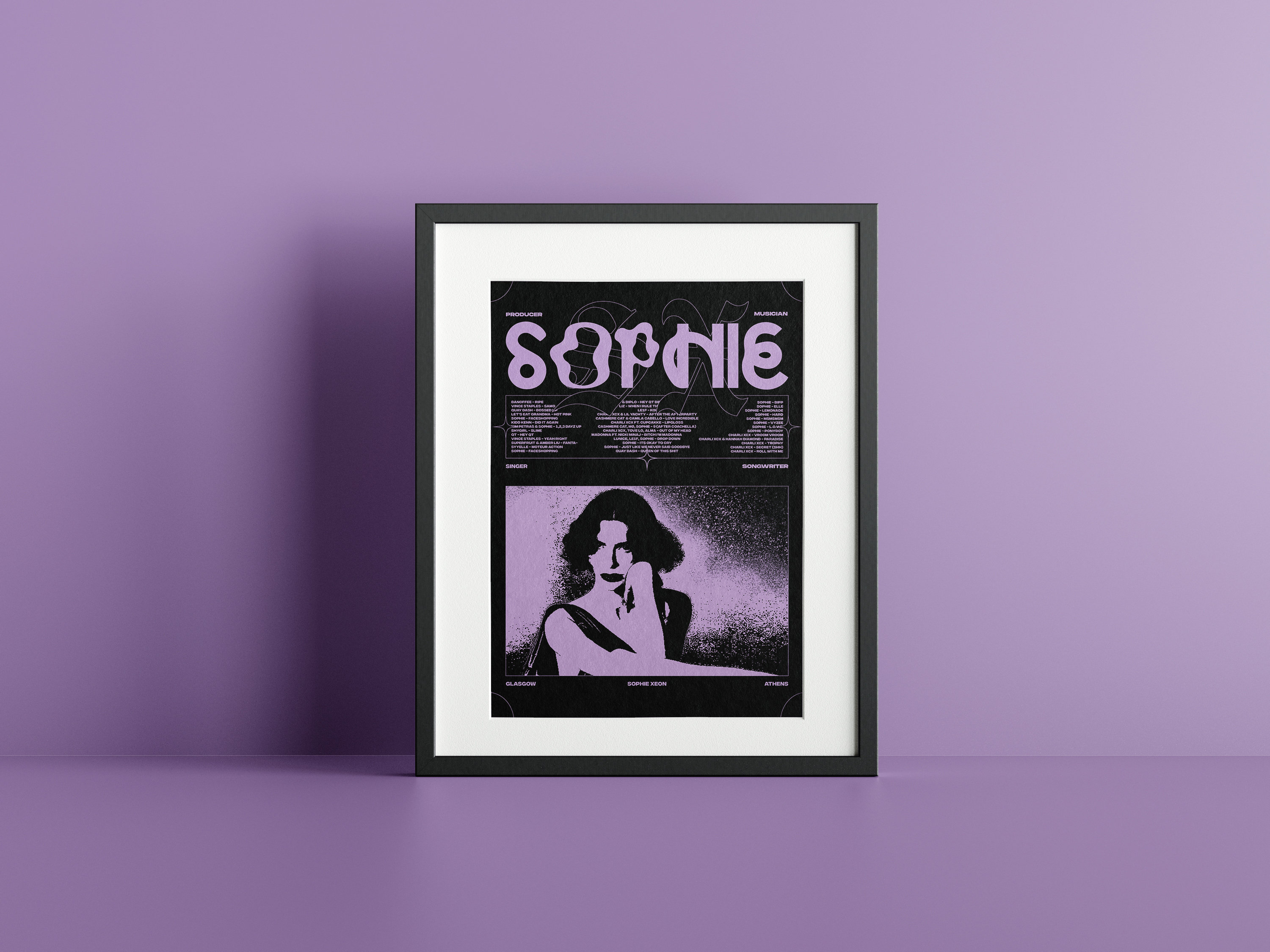SOPHIE Xeon Art Poster | Music Producer Gift (digital Download) - Etsy