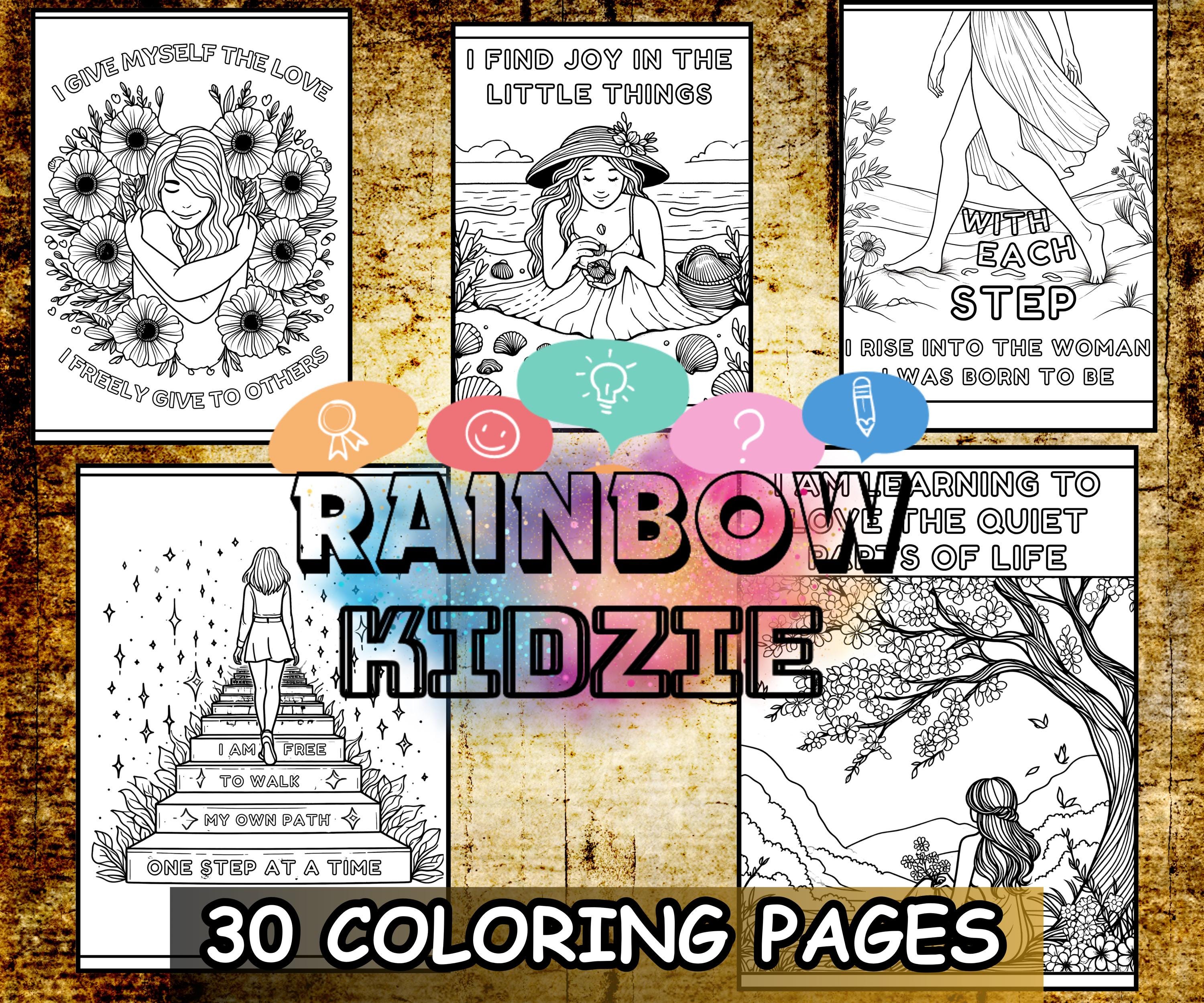 Self Love Coloring Pages for Women | Positive Affirmations | Printable ...