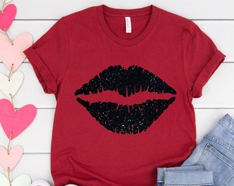 Lips T Shirt | Etsy