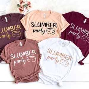 Slumber Party Shirts, Sleepover Squad Shirts , Girls Birthday Party ...
