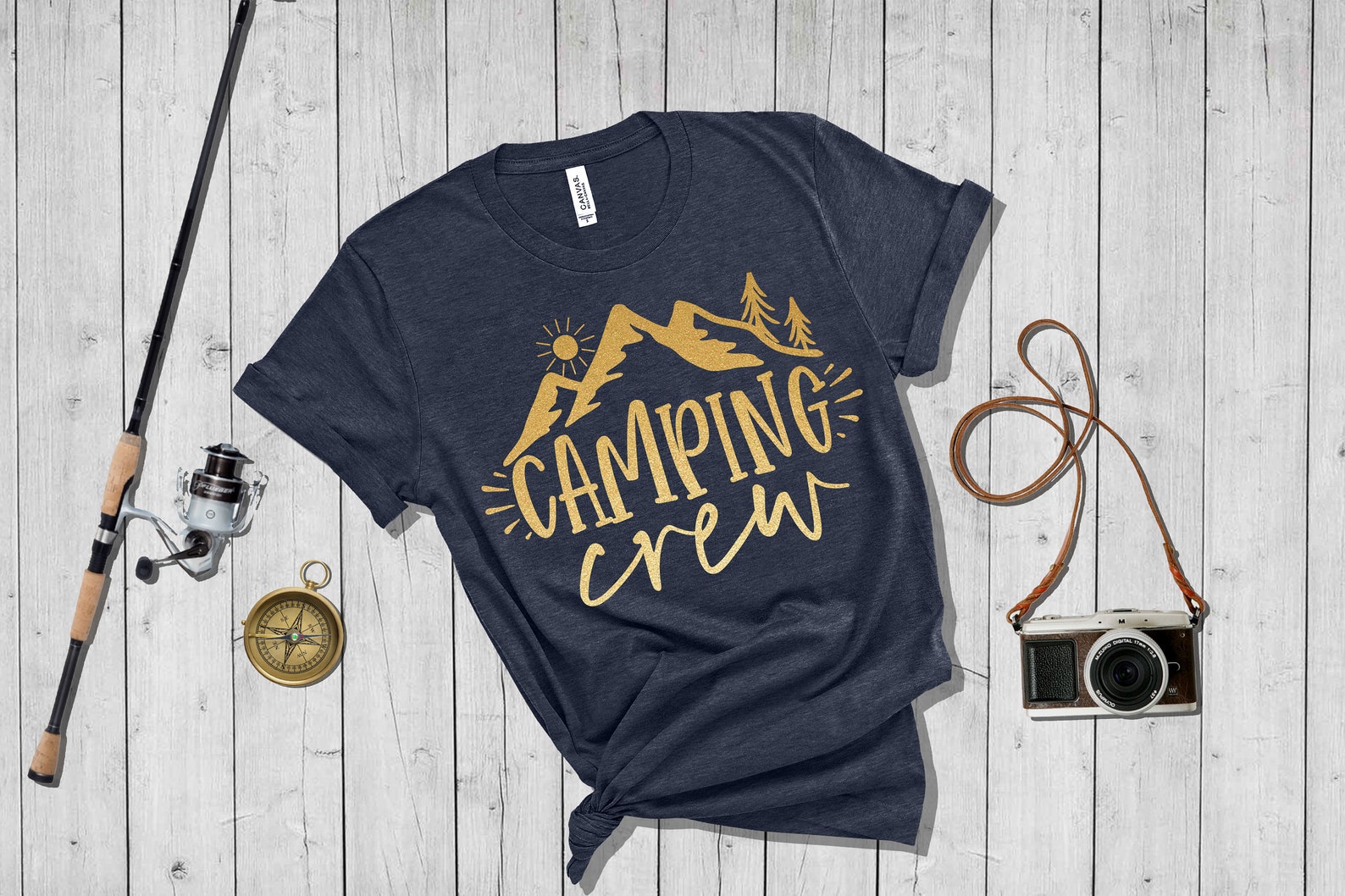 Camping Crew Shirt, Happy Camper Shirt, Camping Buddie, Hiking Gift ...
