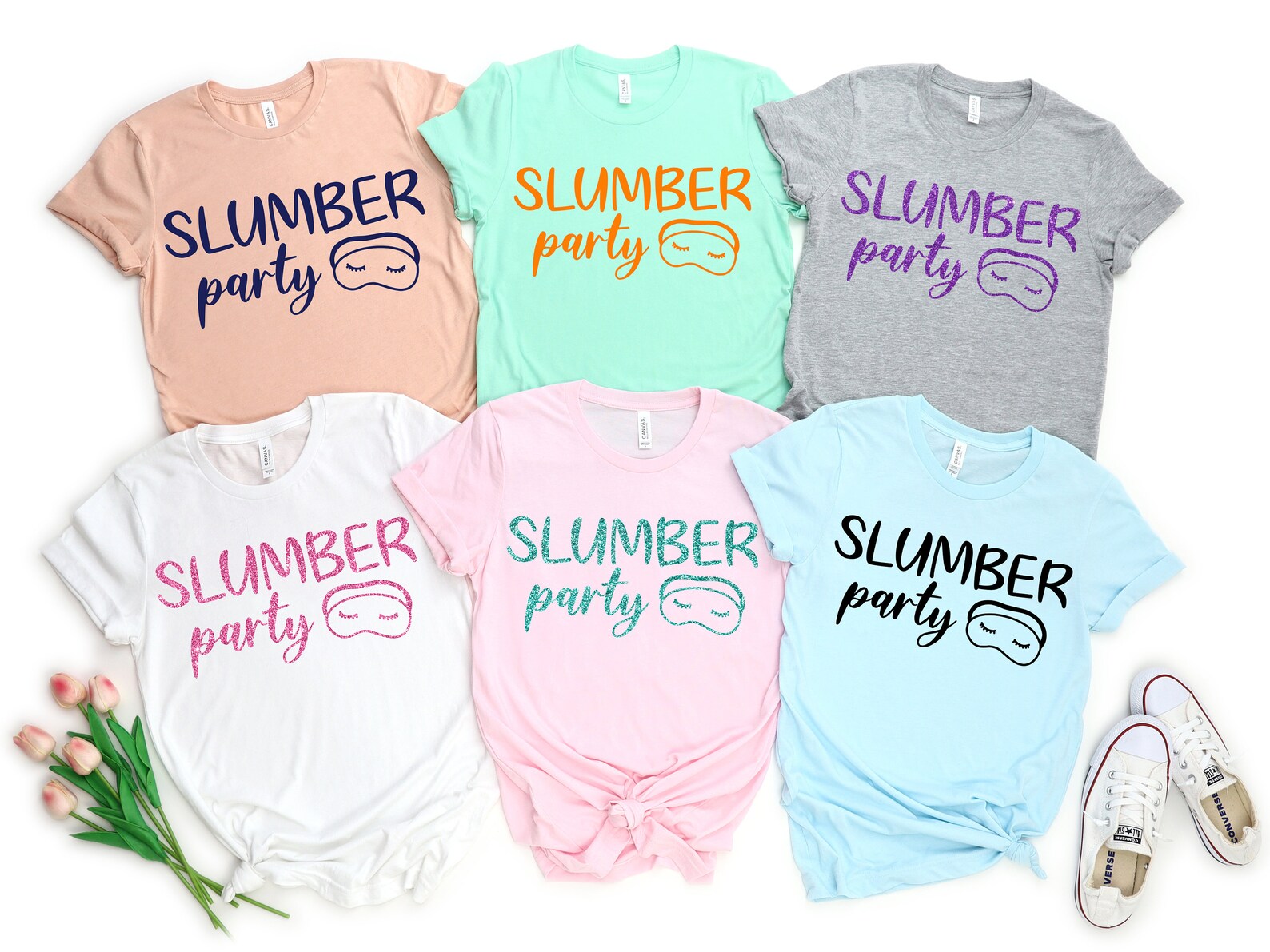 Slumber Party Shirts Sleepover Squad Shirts Girls Birthday - Etsy