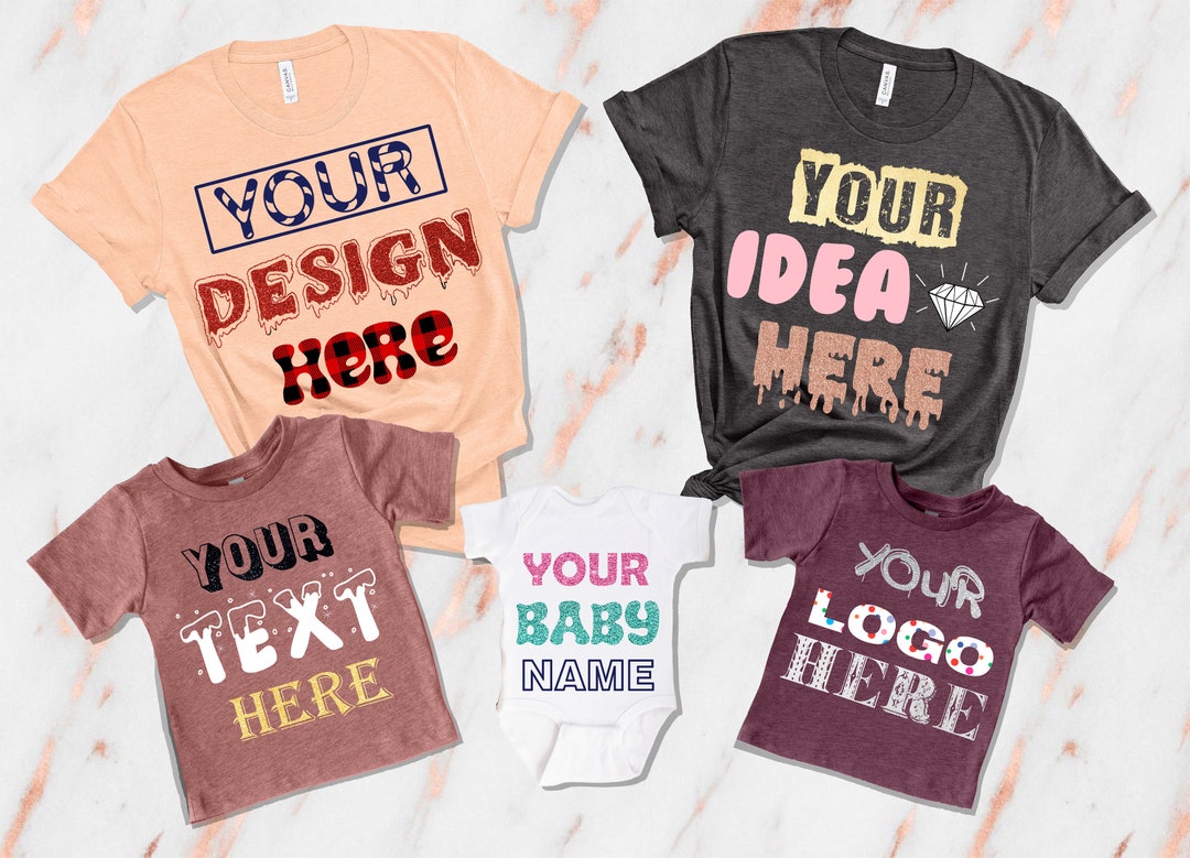 Personalized Shirt, Add Your Own Text, Custom Logo Shirts, Custom ...