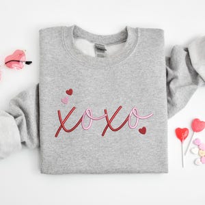 Embroidered XOXO Valentine's Day Shirt, Embroidered Valentine ...