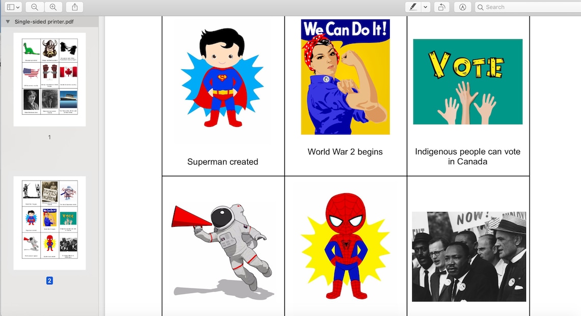 Montessori Inspired Timeline Game for Elementary School - Etsy