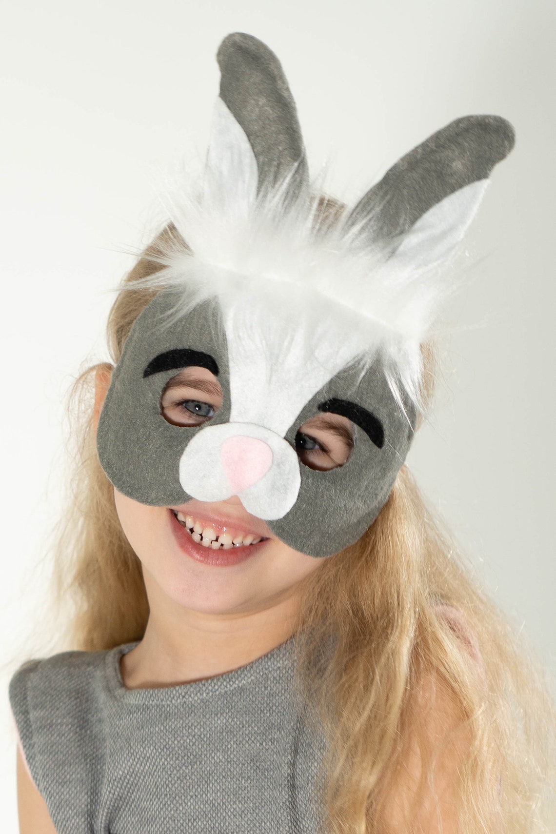 Handmade Universal Bunny Mask for Boy or Girl. - Etsy