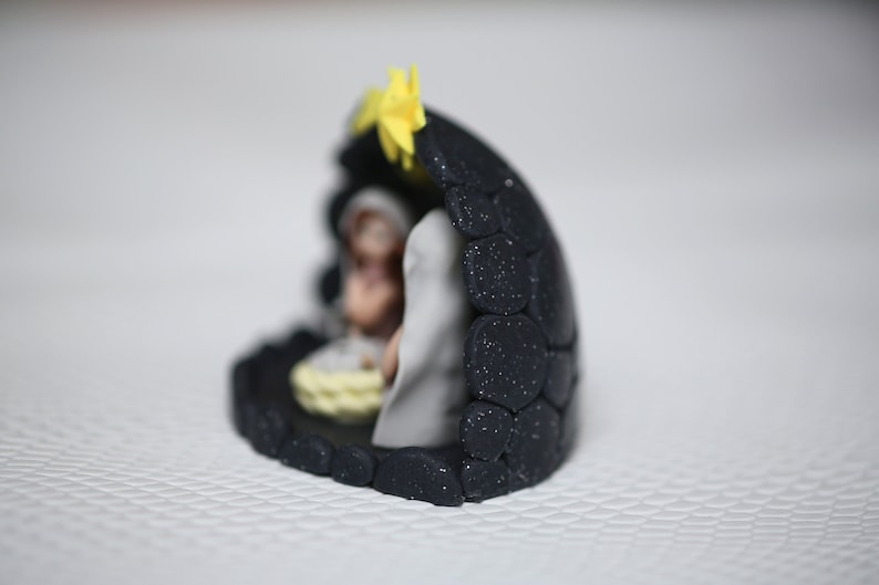 Christmas Nativity Set Polymer Clay Fimo Handmade Cute Special Virgin ...