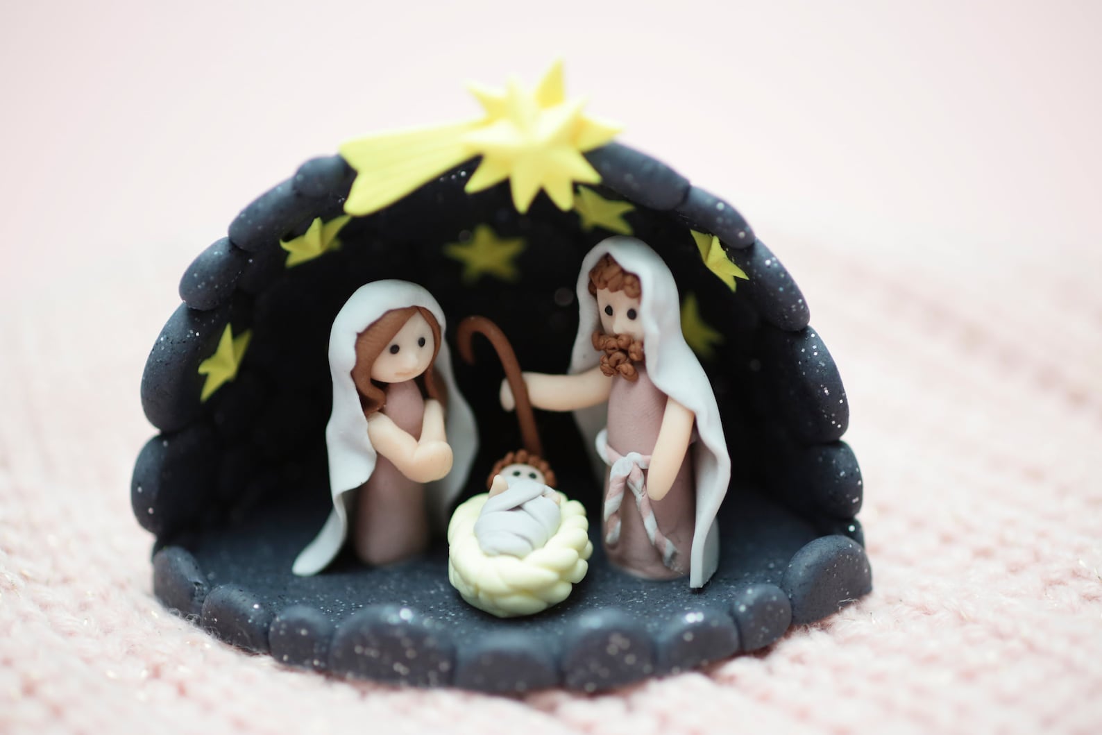 Christmas Nativity Set Polymer Clay Fimo Handmade Cute Special - Etsy