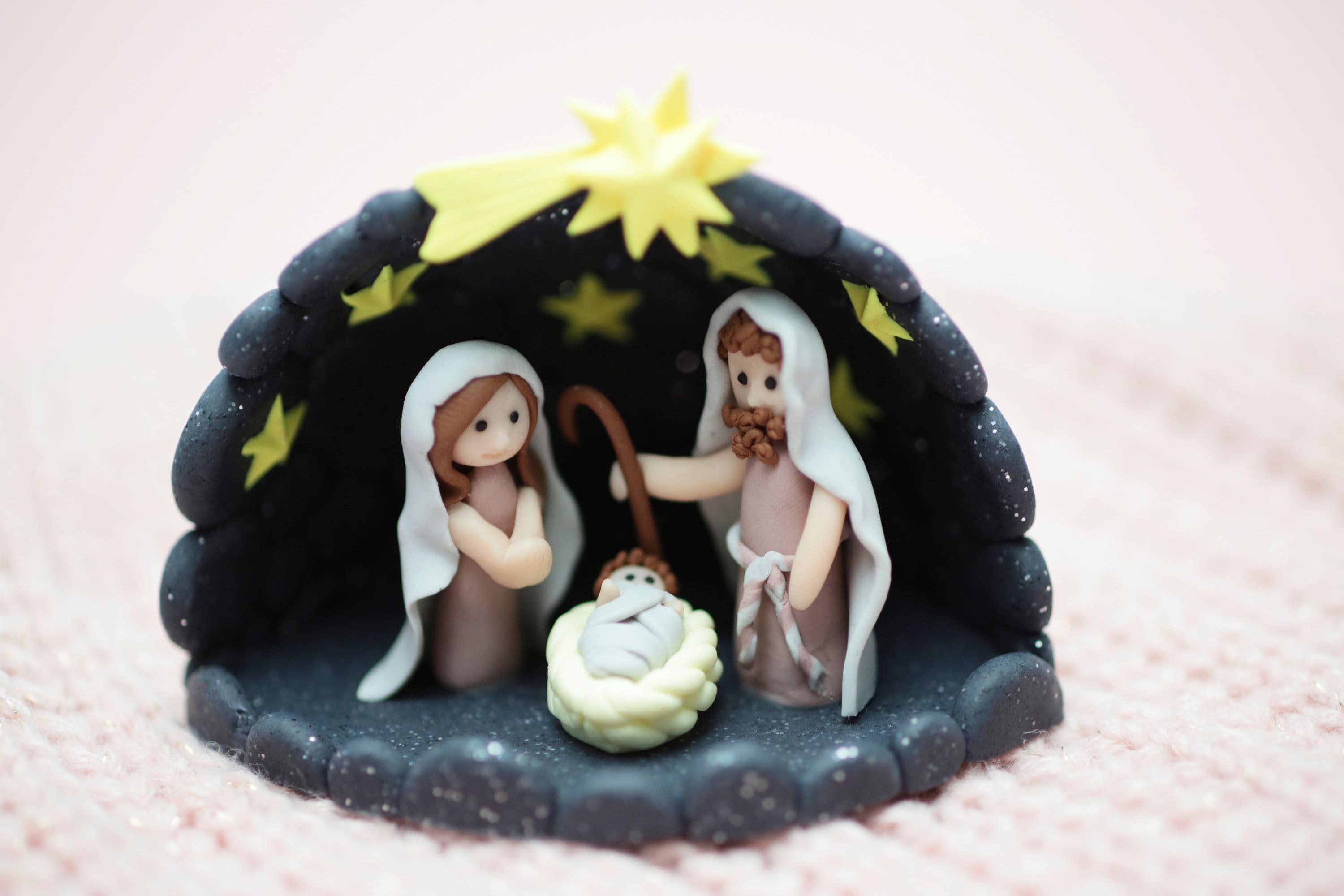 Christmas Nativity Set Polymer Clay Fimo Handmade Cute Special Virgin ...
