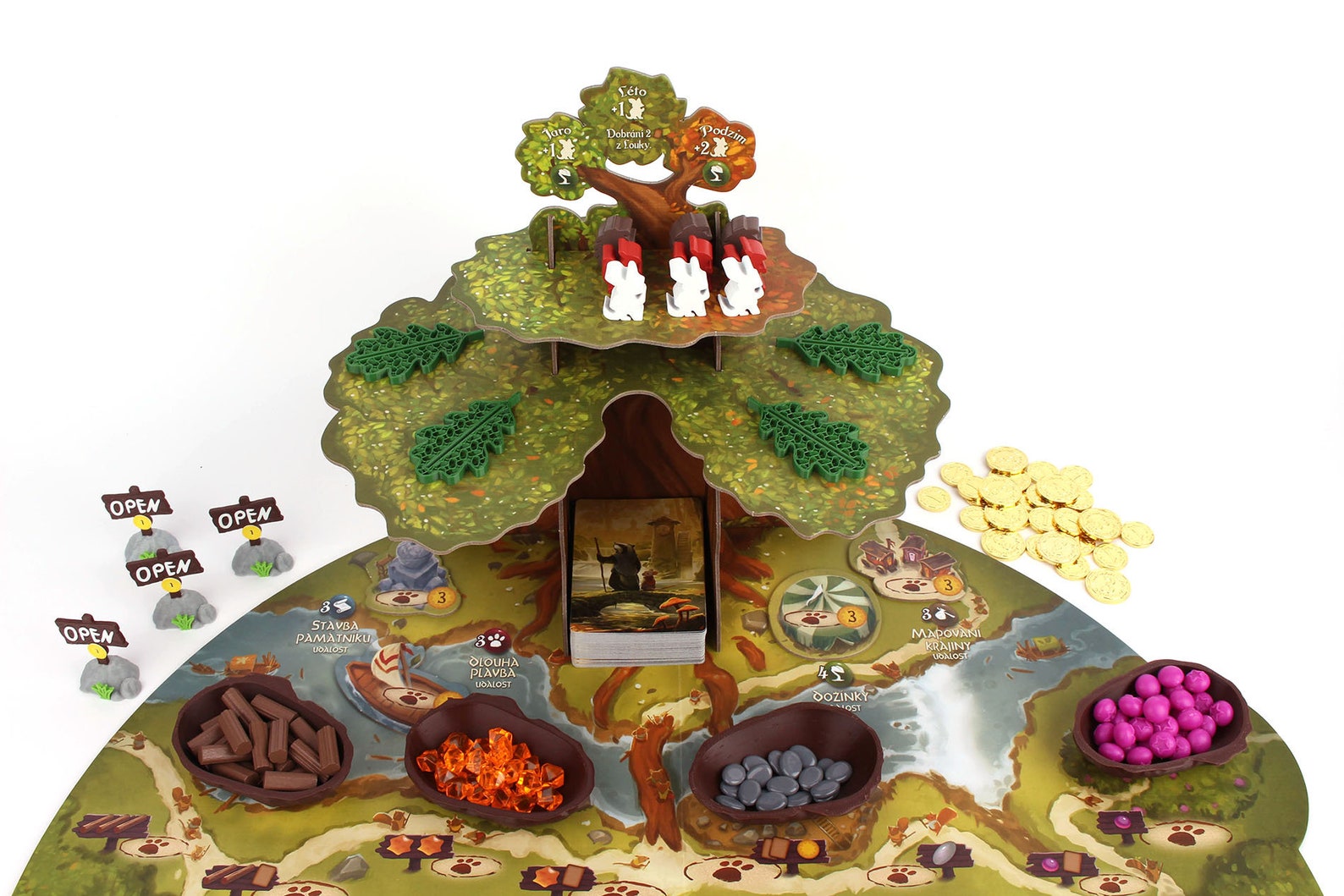 Everdell event card holders leaf shaped unofficial Everdell | Etsy