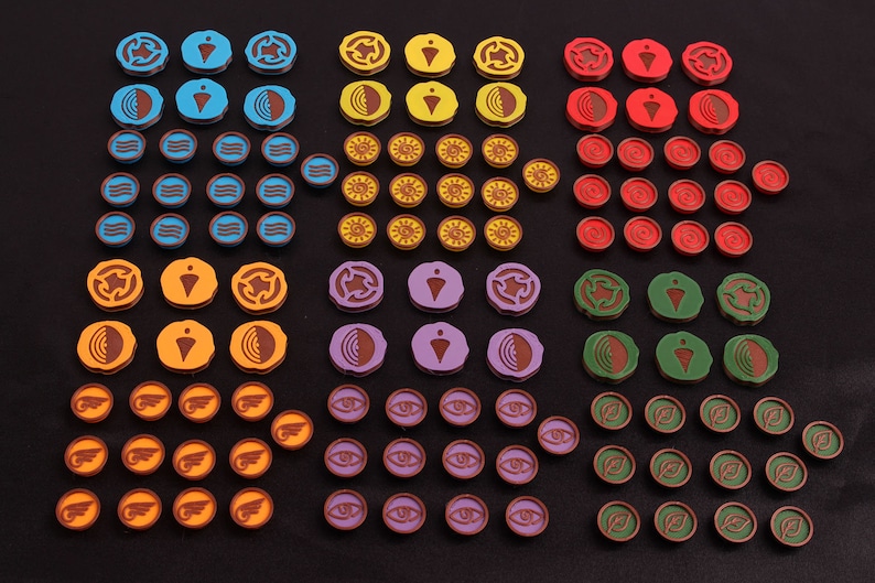 Spirit Island Upgraded Tokens presence STACKABLE Fear - Etsy