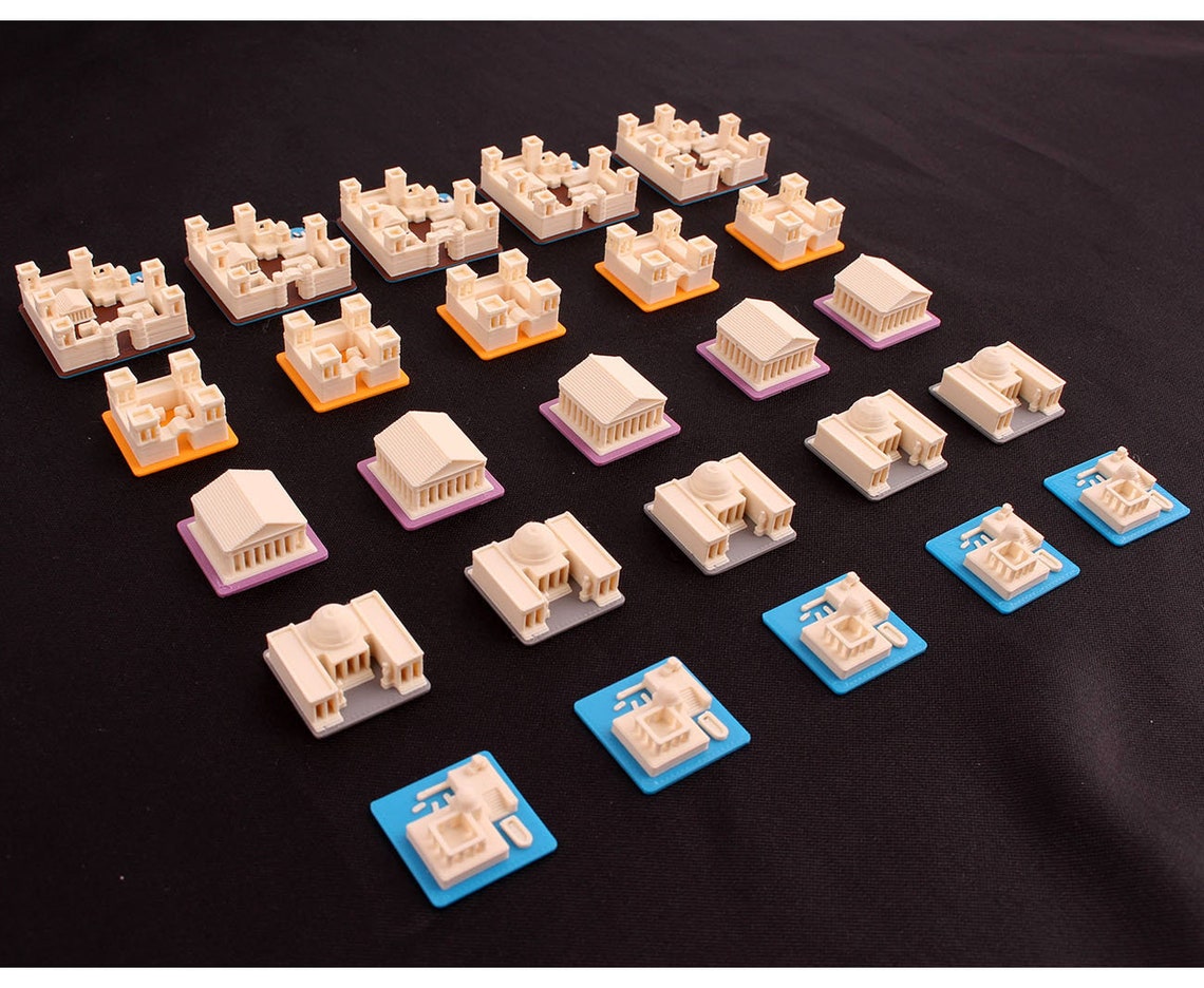 Cyclades Upgraded 3D Buildings in Color - Etsy