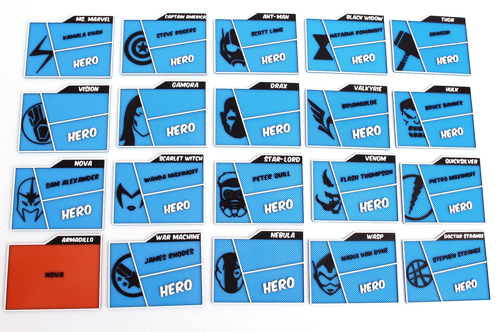 Horizontal Dividers for Marvel Champions Hero Pack Additions - Etsy