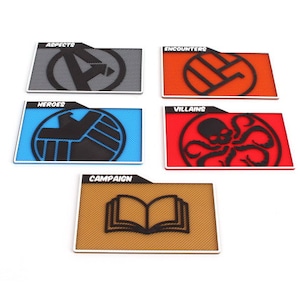 Horizontal Dividers for Marvel Champions: the Card Game - COMPLETE SET ...