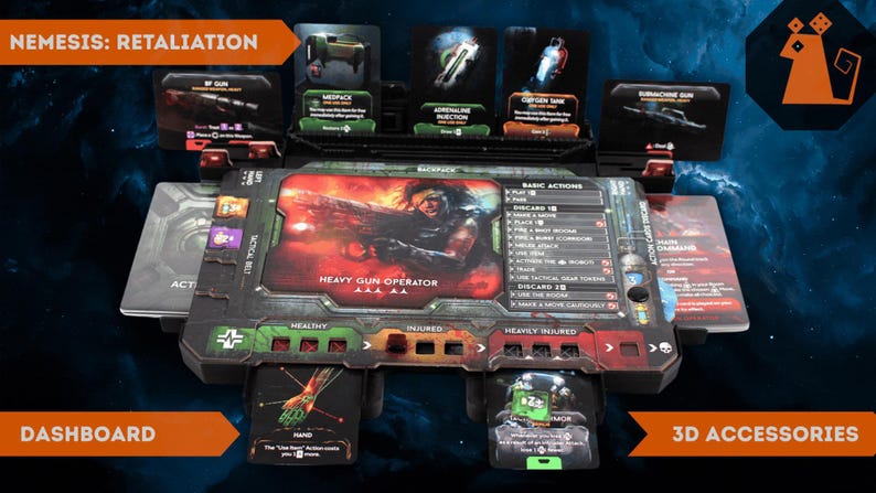 Nemesis Retaliation Player Dashboard – Premium Card Organizer & Ammo ...