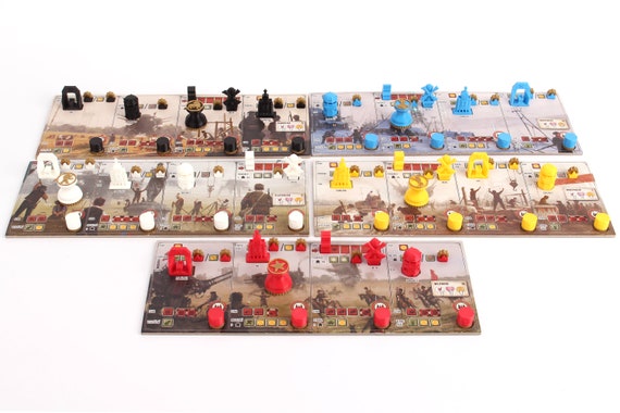 Scythe 3D Buildings Technology Cubes Recruits and Action - Etsy