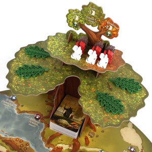 Everdell Event Card Holders - Leaf Shaped (unofficial Everdell Upgrade ...