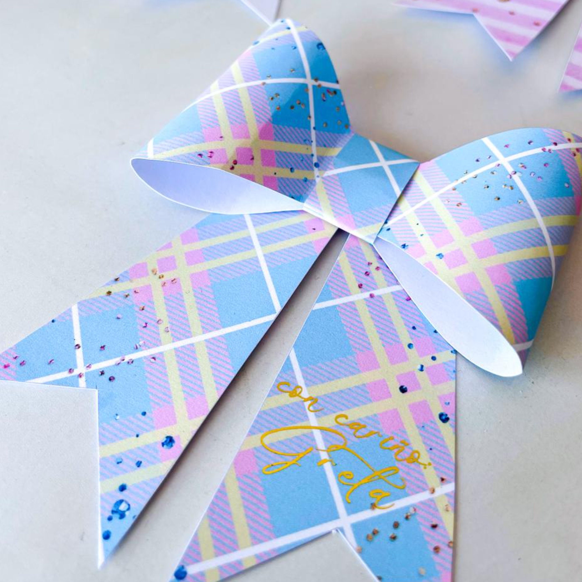 SVG, DXF, PNG Paper Bow Tag Template for Cricut, Silhouette Cutting ...