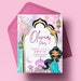 Princess Jasmine Invitation, Princess Jasmine Editable Template ...