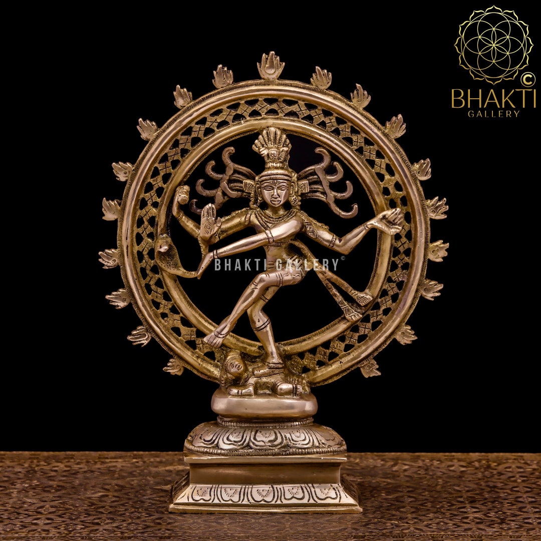 Brass Nataraja Statue, 30 Cm Big Brass Dancing Shiva Natraj Statue ...