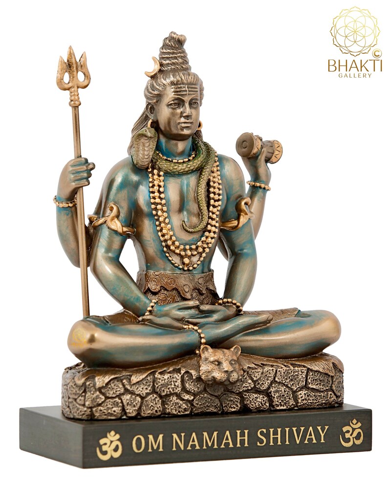 Small Lord Shiva Statue, 17 Cm Small Bonded Bronze Lord Shiva Idol ...