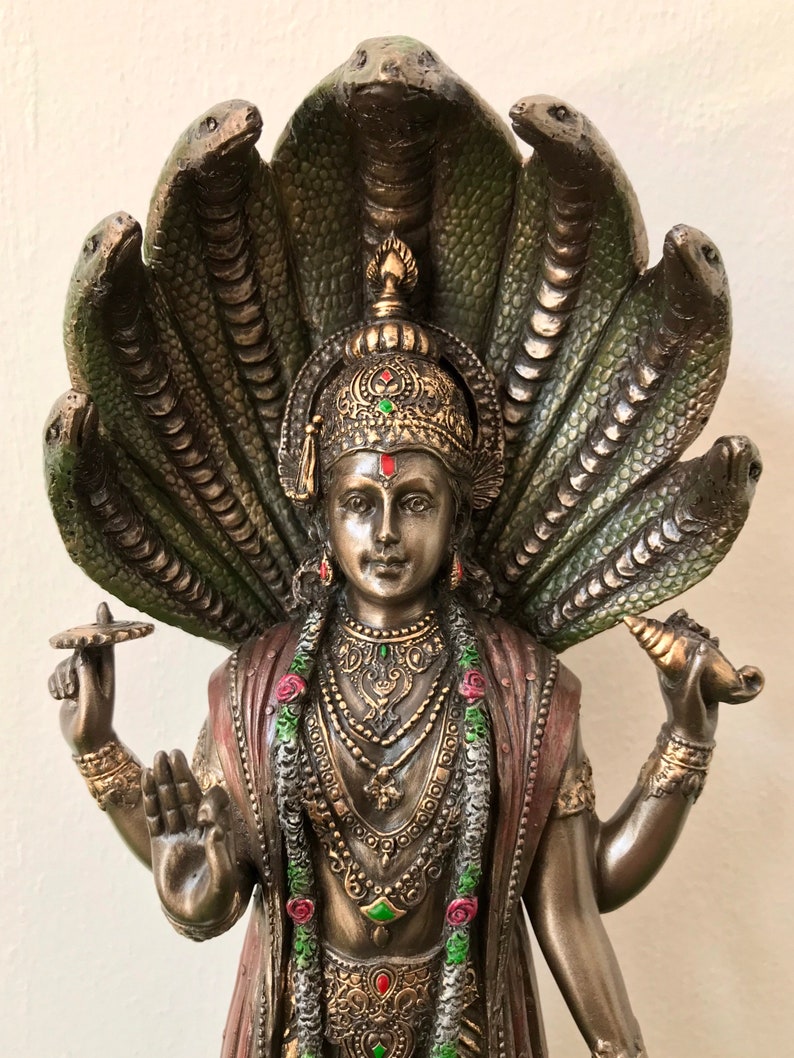 Vishnu Statue Lord Vishnu Statue 12.5 Hindu God Vishnu | Etsy