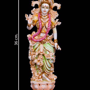 Radha Statue 36 Cm Hand Painted Cultured Marble Radha Idol - Etsy