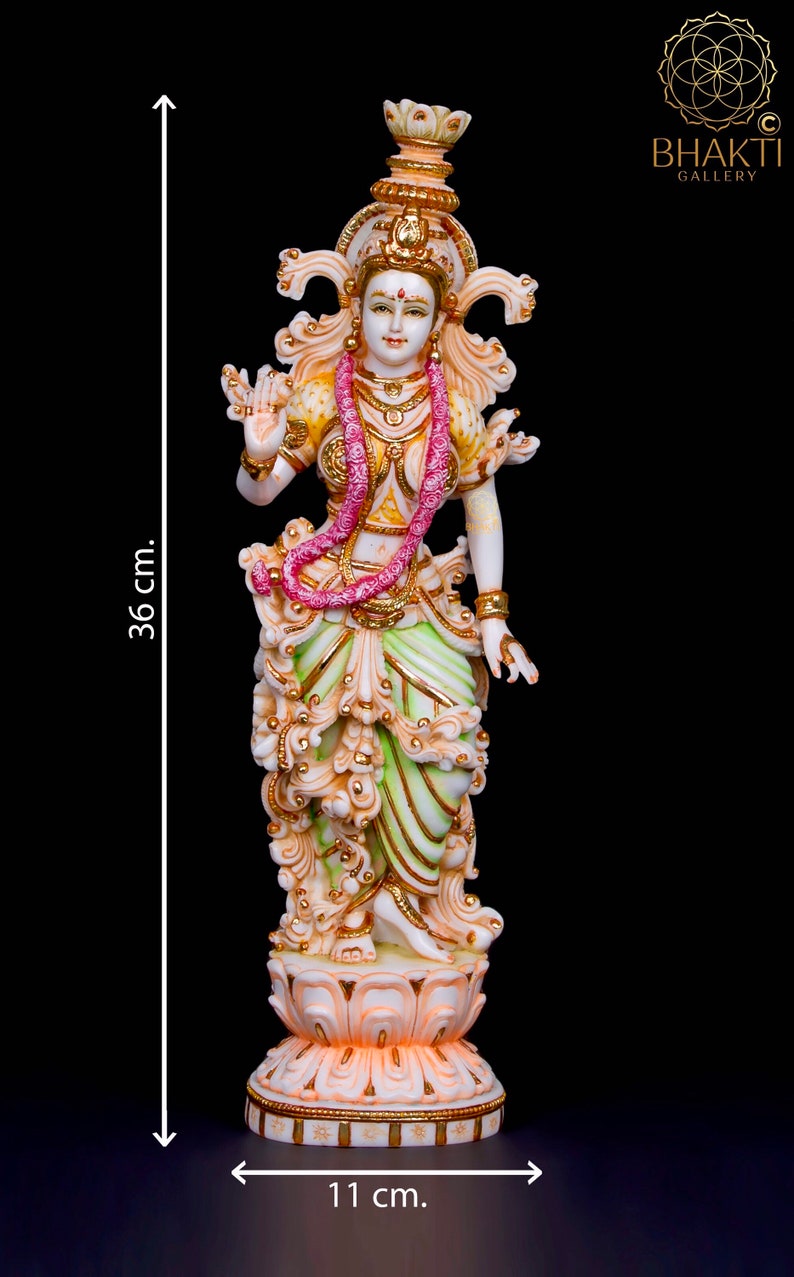 Radha Statue 36 Cm Hand Painted Cultured Marble Radha Idol - Etsy