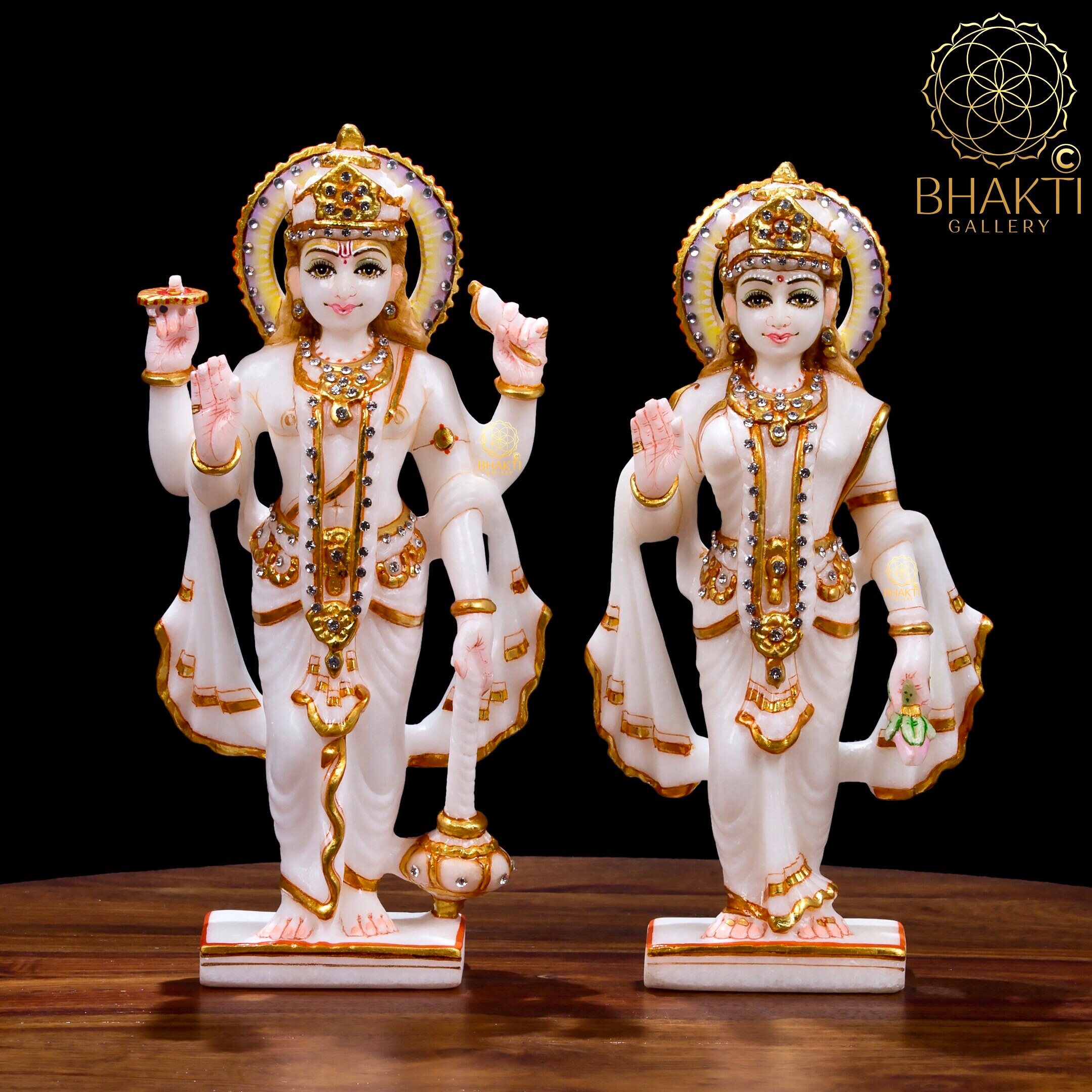 Lakshmi Narayan Statue | Cultured Marble Lakshmi Narayana Idol | Hindu ...