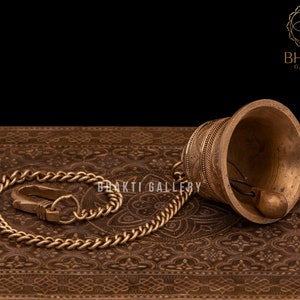 Brass Hanging Bell, 62 Cm Long Brass Hanging Bell With Chain, Hanging ...