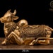 Brass Nandi Statue, Gatekeeper of Shiva & Parvati, 29 Cm Big Brass ...