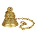 Brass Hanging Bell 81 Cm Long Hanging Brass Bell With Chain - Etsy