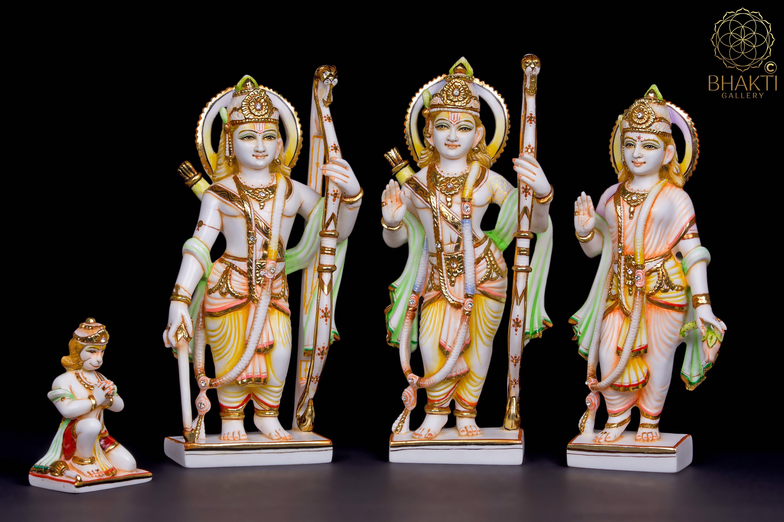 Cultured Marble Ram Darbar Statue 30 CM Big Hand Painted | Etsy