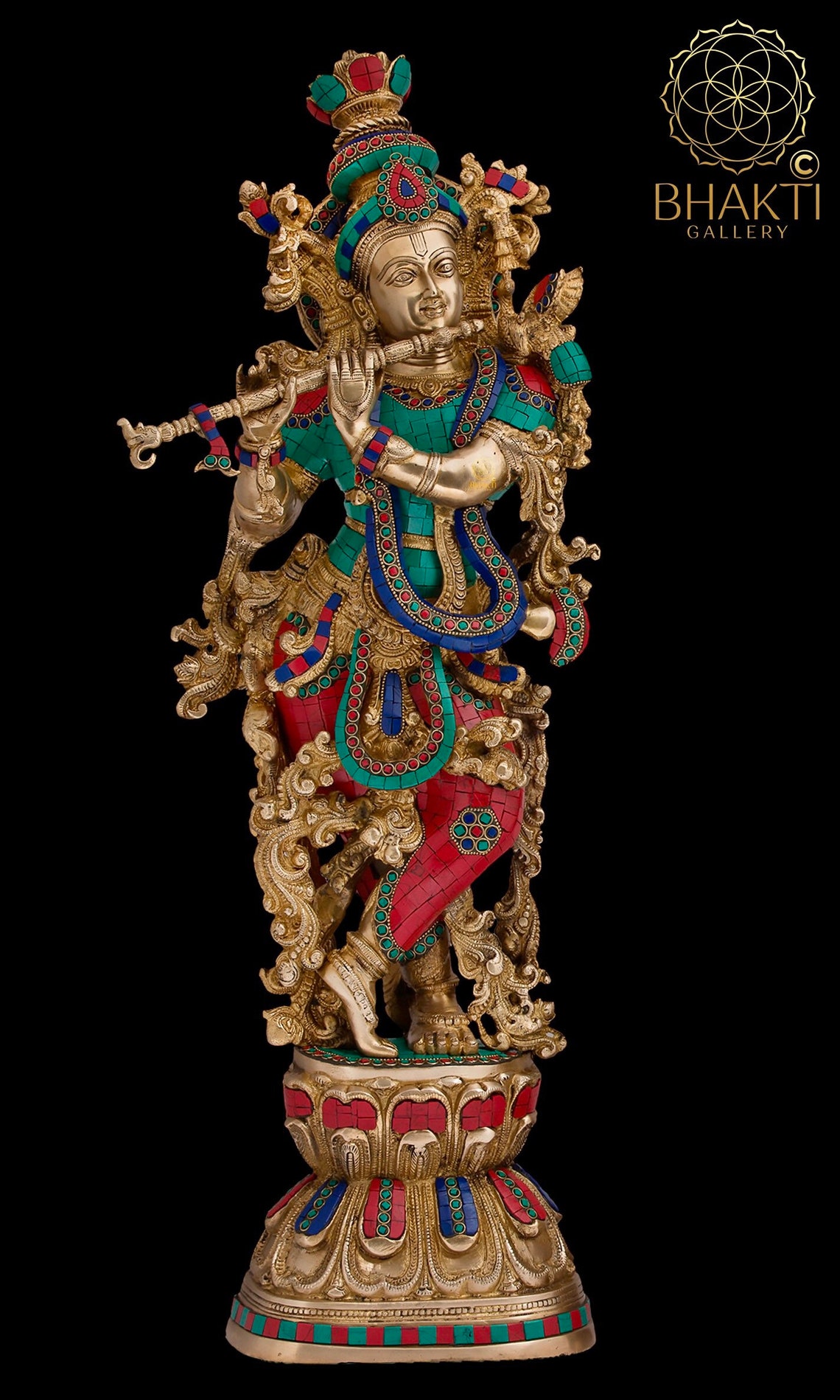 Buy Krishna Statue Large 75 Cm Big Size Brass Lord Krishna Idol Online ...
