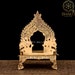 Brass Singhasan, 21 Cm Tall Brass God Throne With Parrot, Religious ...