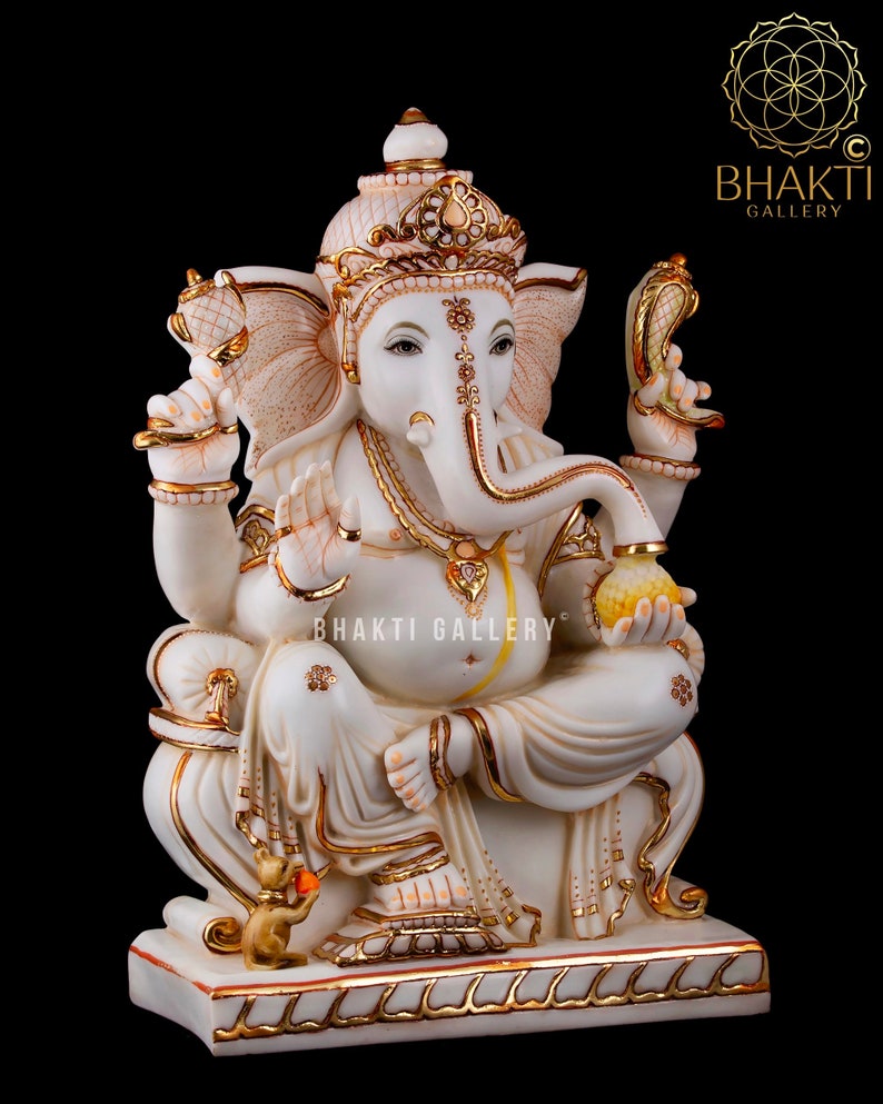Large Ganesh Statue 59 Cm Big Large Size Hand Painted - Etsy