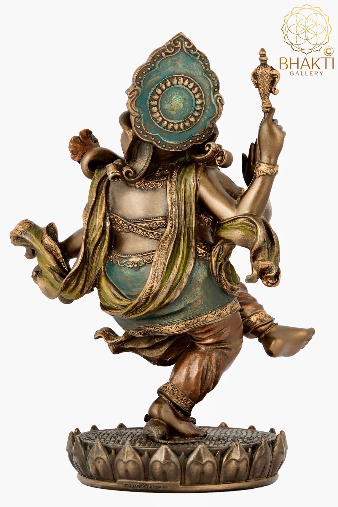 Dancing Ganesha Statue 20.5 CM Bonded Bronze Dancing Ganesh - Etsy