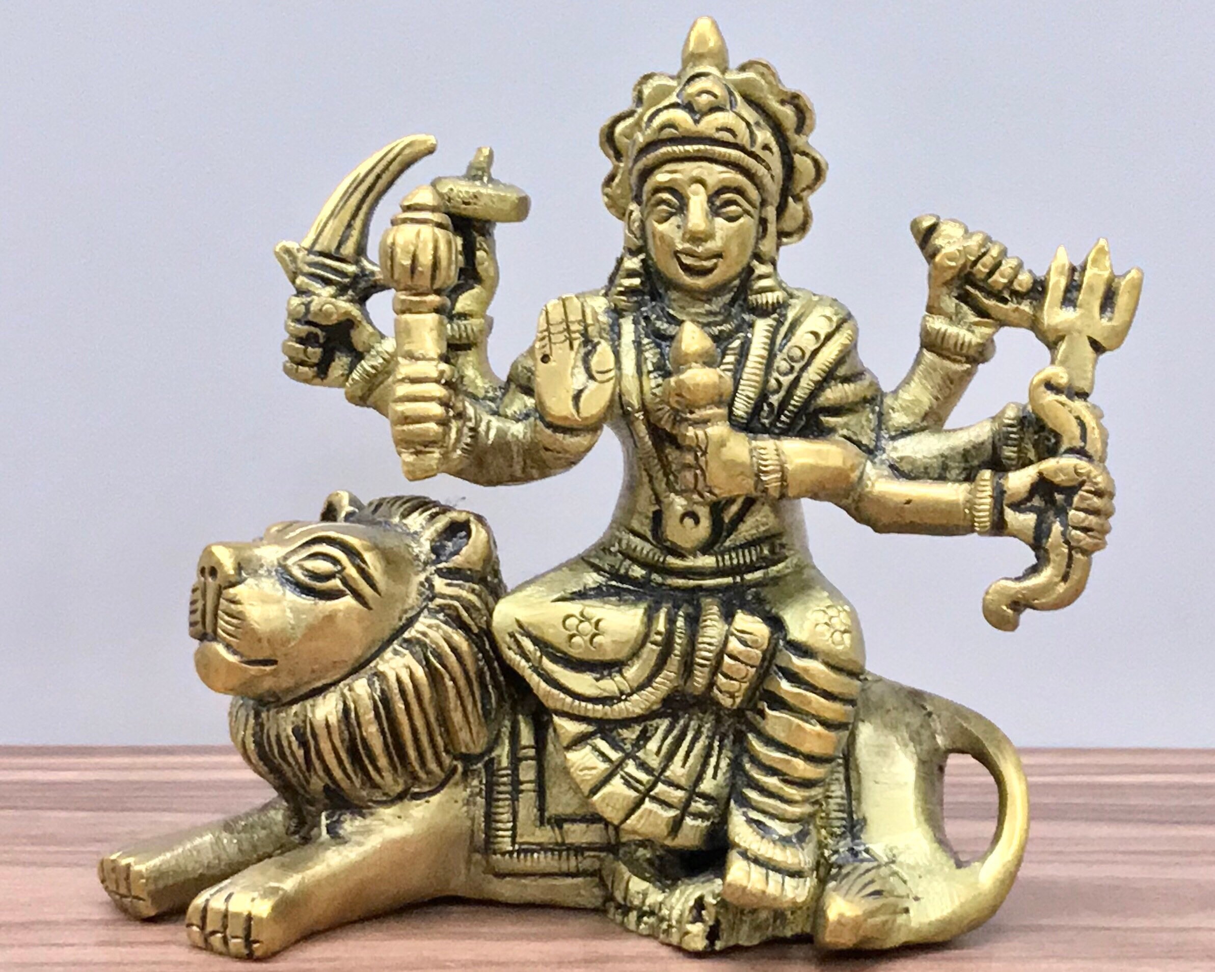 Durga Statue Small 7.5 CM Goddess Durga Idol Durga for - Etsy