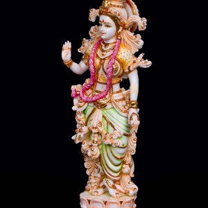 Radha Statue 36 Cm Hand Painted Cultured Marble Radha Idol - Etsy