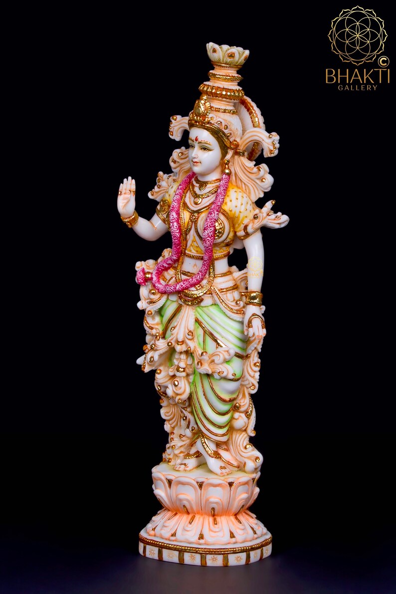 Radha Statue 36 Cm Hand Painted Cultured Marble Radha Idol - Etsy