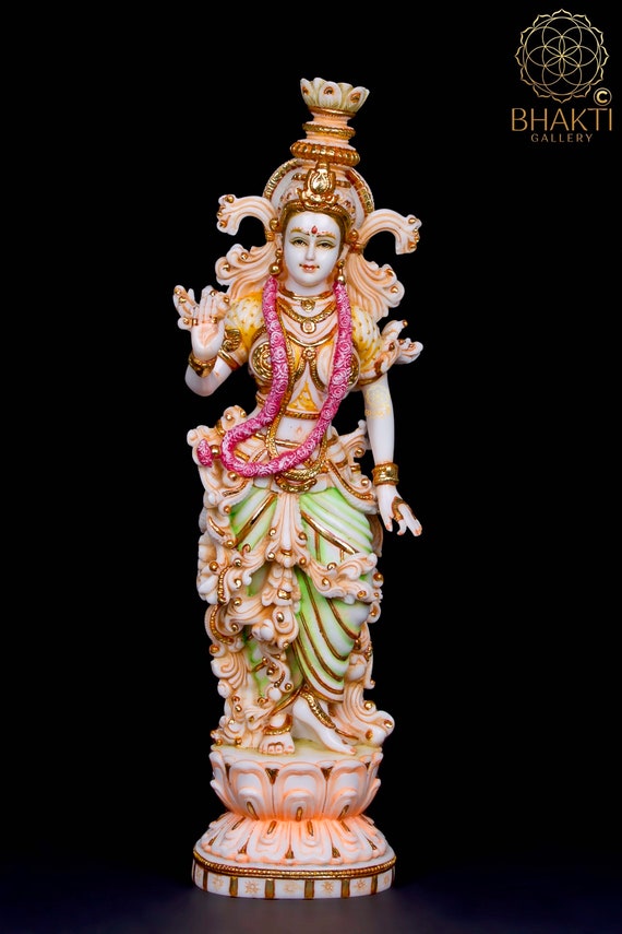 Radha Statue 36 Cm Hand Painted Cultured Marble Radha Idol - Etsy
