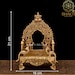 Brass Singhasan, 21 Cm Tall Brass God Throne With Parrot, Religious ...