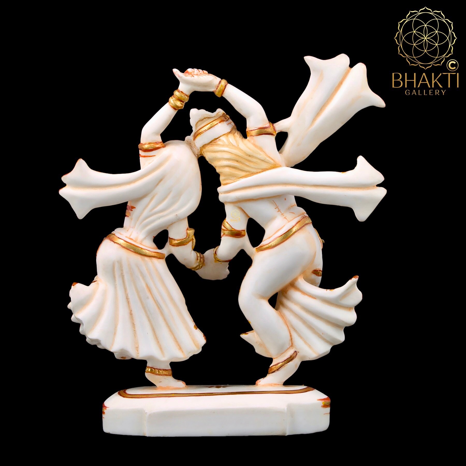 Dancing Radha Krishna Idol 24 Cm Cultured Marble Radha - Etsy
