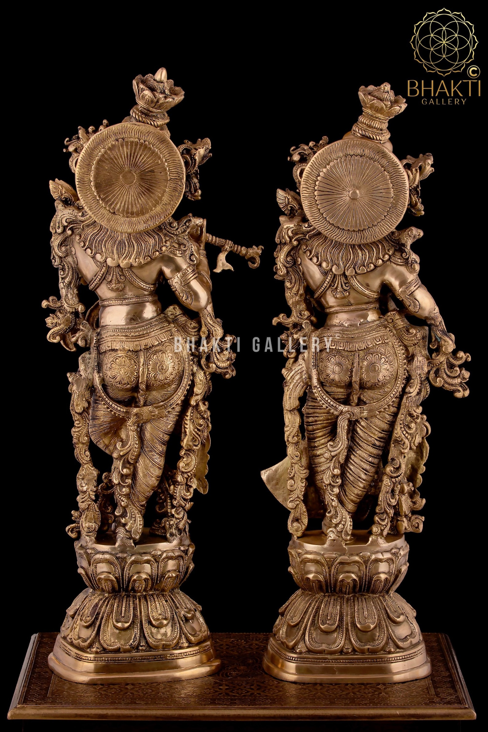 Brass Radha Krishna Statue Large Big Radha Krishna Figure - Etsy